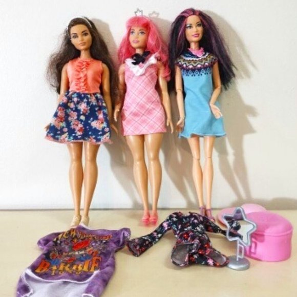 Barbie | Toys | Set Of 3 Barbies With Accessories | Poshmark